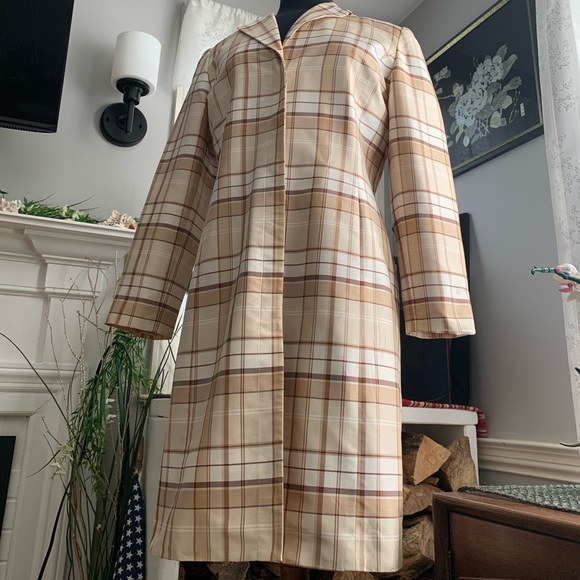 Lord & Taylor | Jackets & Coats | Lord Taylor Vintage Checkered Long ...